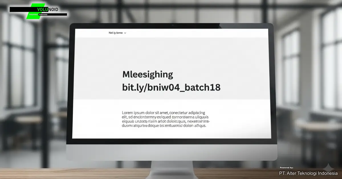 Panduan Praktis: Penjelasan Mengenai Link Bit.ly Bina BNIW04 Batch18